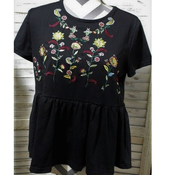 SHEIN | Tops | Shein Embroidered Top 45 | Poshmark